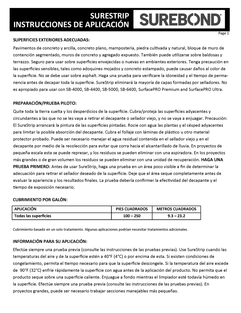 SureStrip | SEK SUREBOND | Hardscape Installation & Protection
